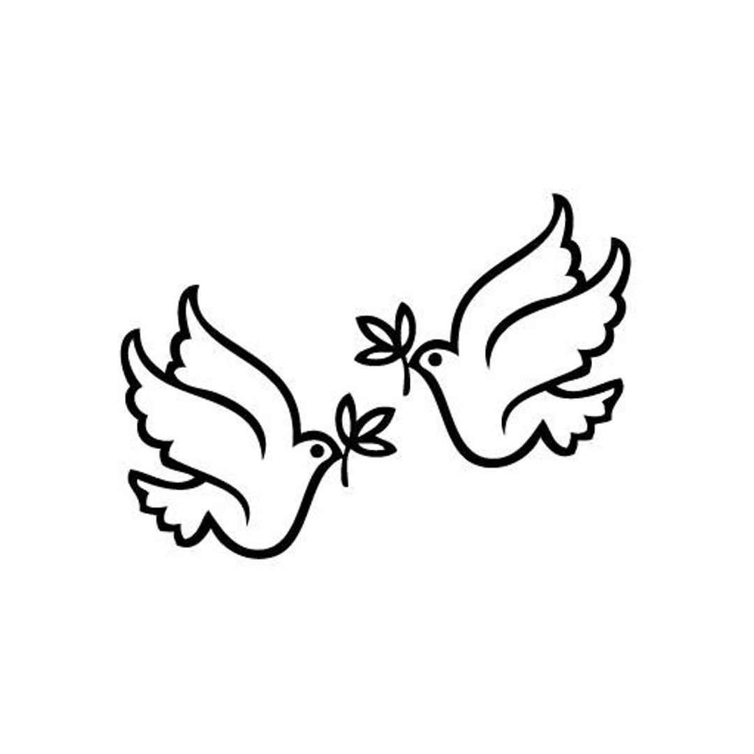 Dove Peace - Vinyl Decal Sticker for Wall, Car, Bike, Iphone, Ipad ...