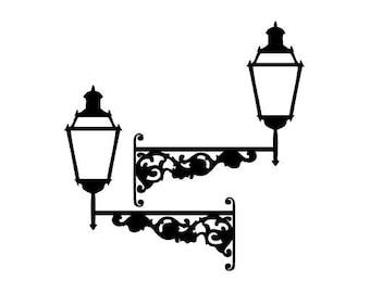 Street Lamp Decal | Etsy