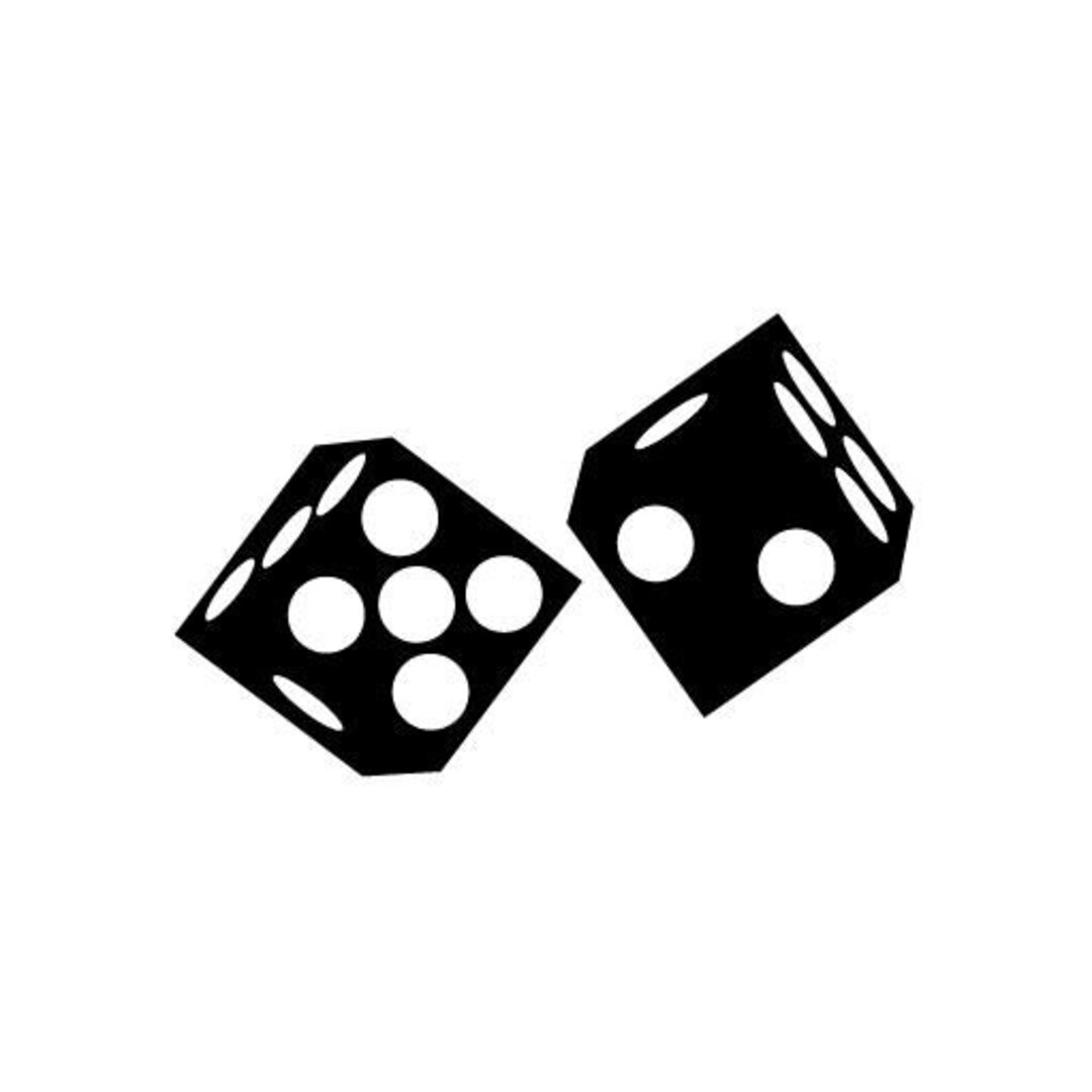 Dice Casino - Vinyl Decal Sticker for Wall, Car, Bike, Iphone, Ipad ...