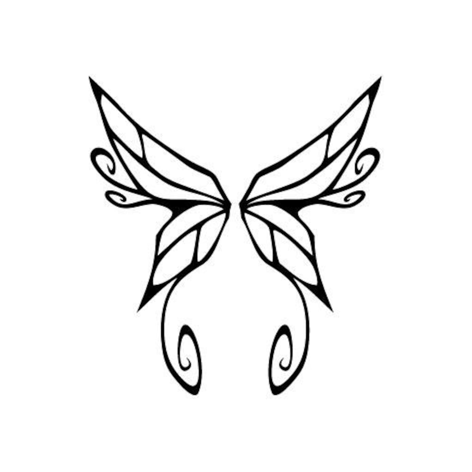 Wings Butterfly Net Vinyl Decal Sticker for Wall Car Bike | Etsy