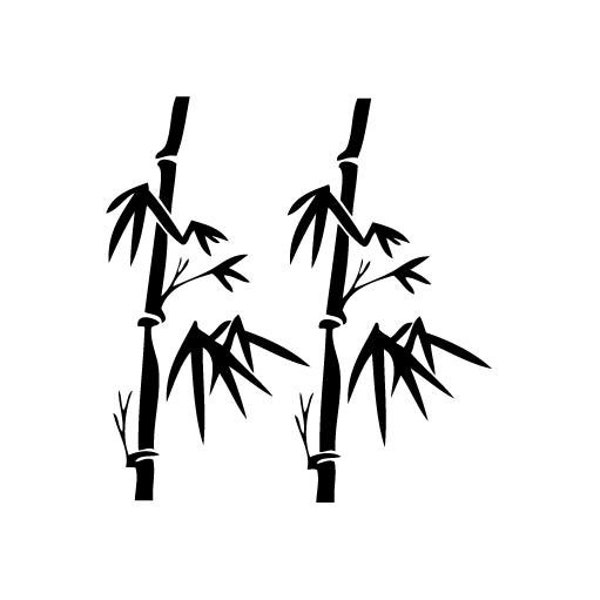 Bamboo Wall Decal - Etsy