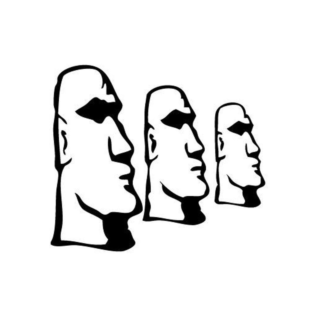 Stone Head Mystery - Vinyl Decal Sticker for Wall, Car, Bike, Iphone ...