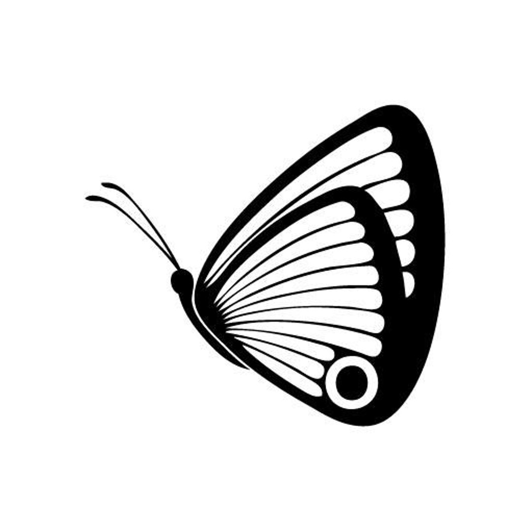 Butterfly Side - Vinyl Decal Sticker for Wall, Car, Bike, Iphone, Ipad ...