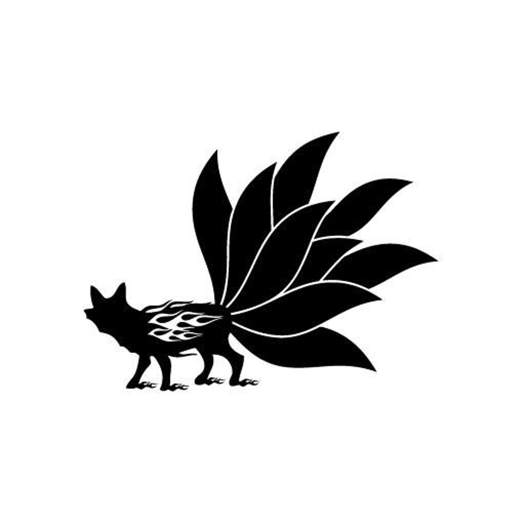 Fox Nine Tails - Vinyl Decal Sticker for Wall, Car, Bike, Iphone, Ipad ...