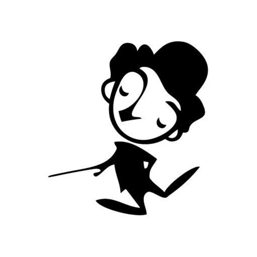 Charlie Chaplin Walk - Vinyl Decal Sticker for Wall, Car, Bike, Iphone ...