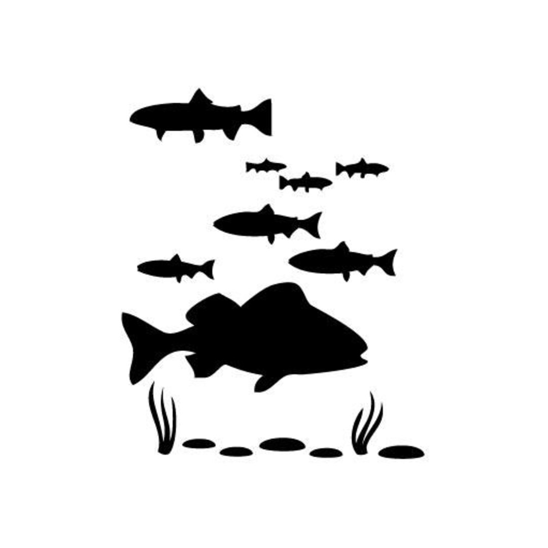 Fish Ocean Aqua - Vinyl Decal Sticker for Wall, Car, Bike, Iphone, Ipad ...