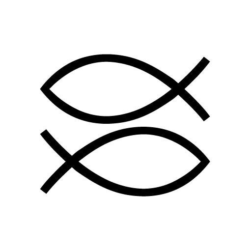 Christian Fish Symbol Mirror Vinyl Decal Sticker for Wall - Etsy