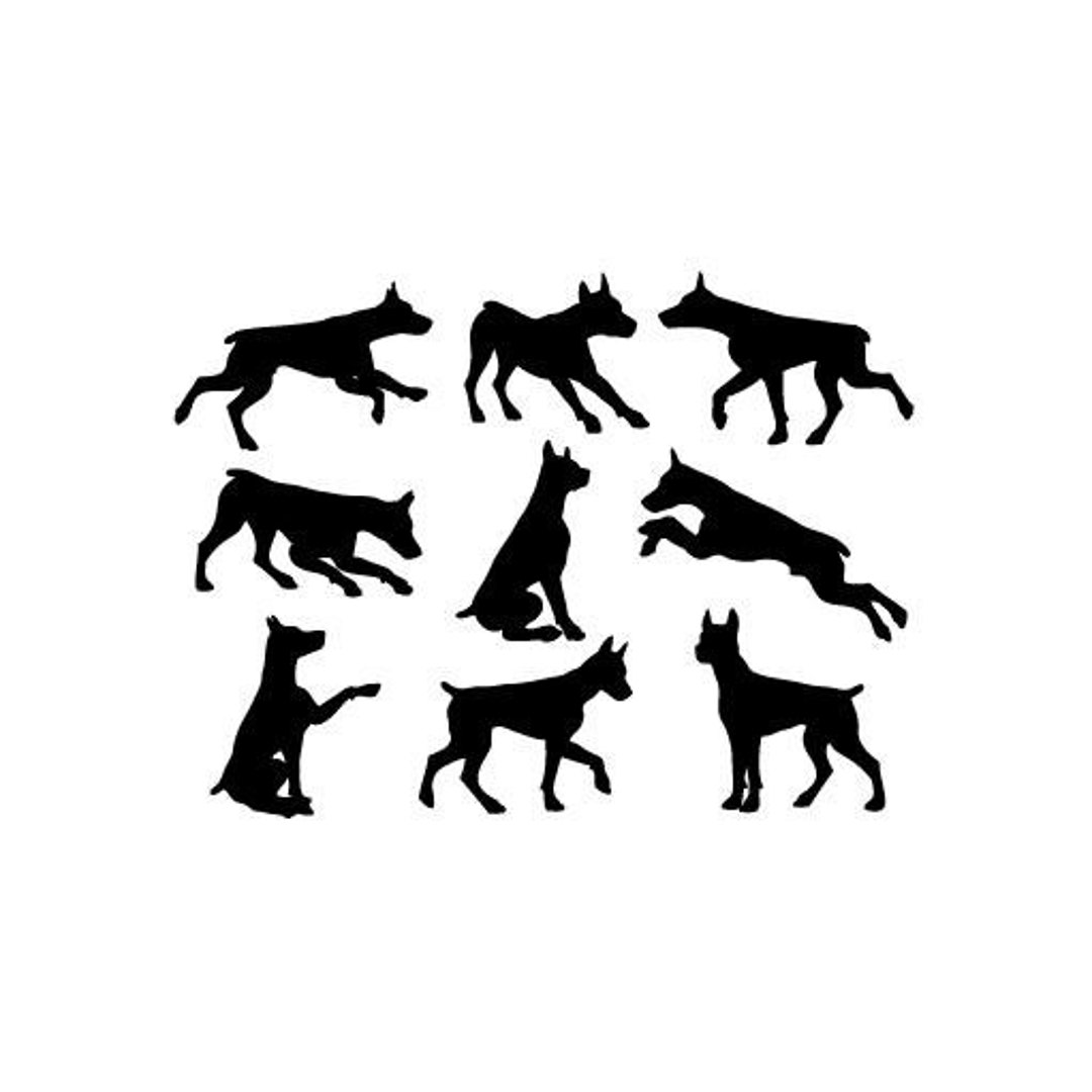 Dog Position Style - Vinyl Decal Sticker for Wall, Car, Bike, Iphone ...