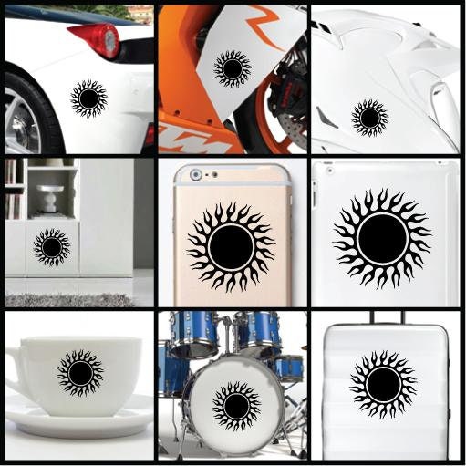 Sun Blade Vinyl Decal Sticker for Wall Car Bike iPhone | Etsy