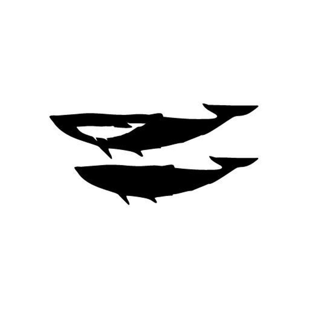 Big Whale Family - Vinyl Decal Sticker for Wall, Car, Bike, Iphone ...