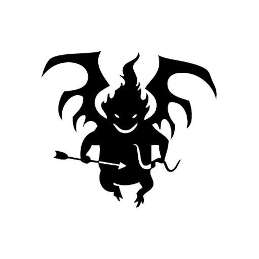 Cupid Demon Evil - Vinyl Decal Sticker for Wall, Car, Bike, Iphone ...