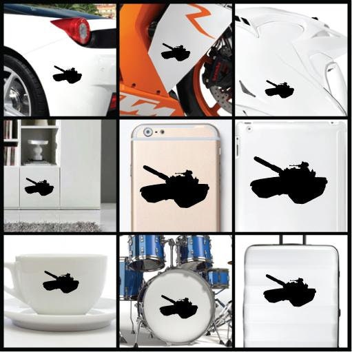 Tank Military Vinyl Decal Sticker for Wall Car Bike - Etsy