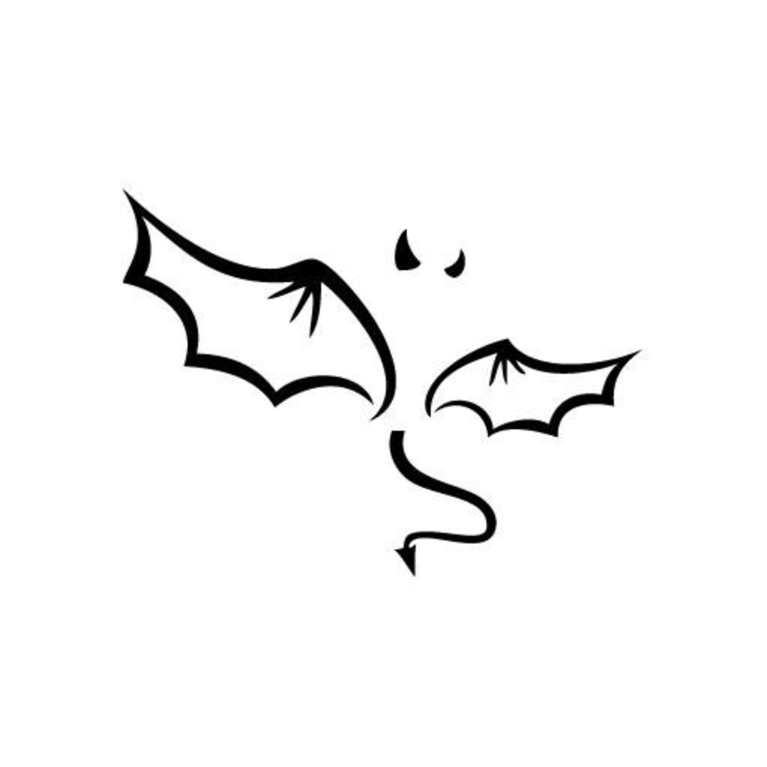 Wings Devil - Vinyl Decal Sticker for Wall, Car, Bike, Iphone, Ipad ...