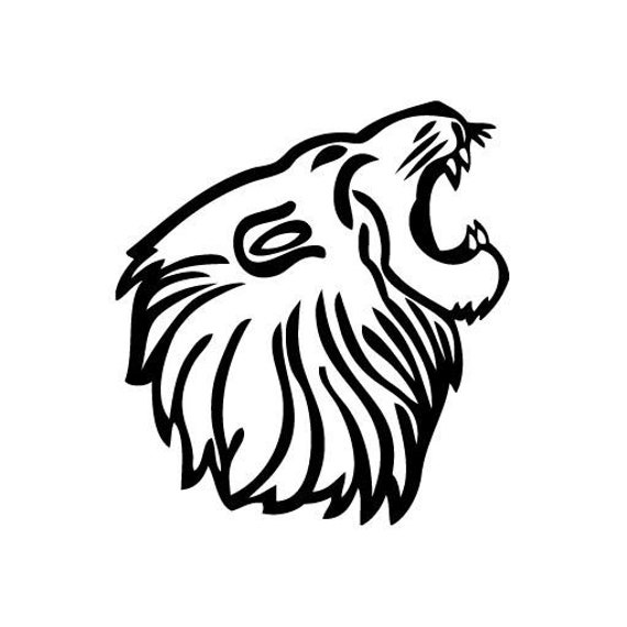 Lion Scream Vinyl Decal Sticker for Wall Car Bike Iphone | Etsy