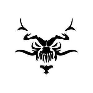 Skull Demon - Vinyl Decal Sticker for Wall, Car, Bike, Iphone, Ipad ...