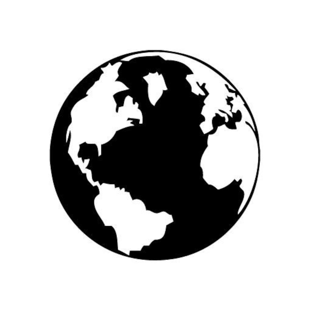 Earth Globe - Vinyl Decal Sticker for Wall, Car, Bike, Iphone, Ipad ...