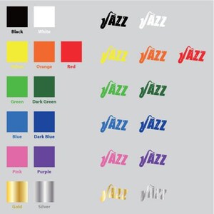 Jazz Music Party - Vinyl Decal Sticker for Wall, Car, Bike, Iphone ...