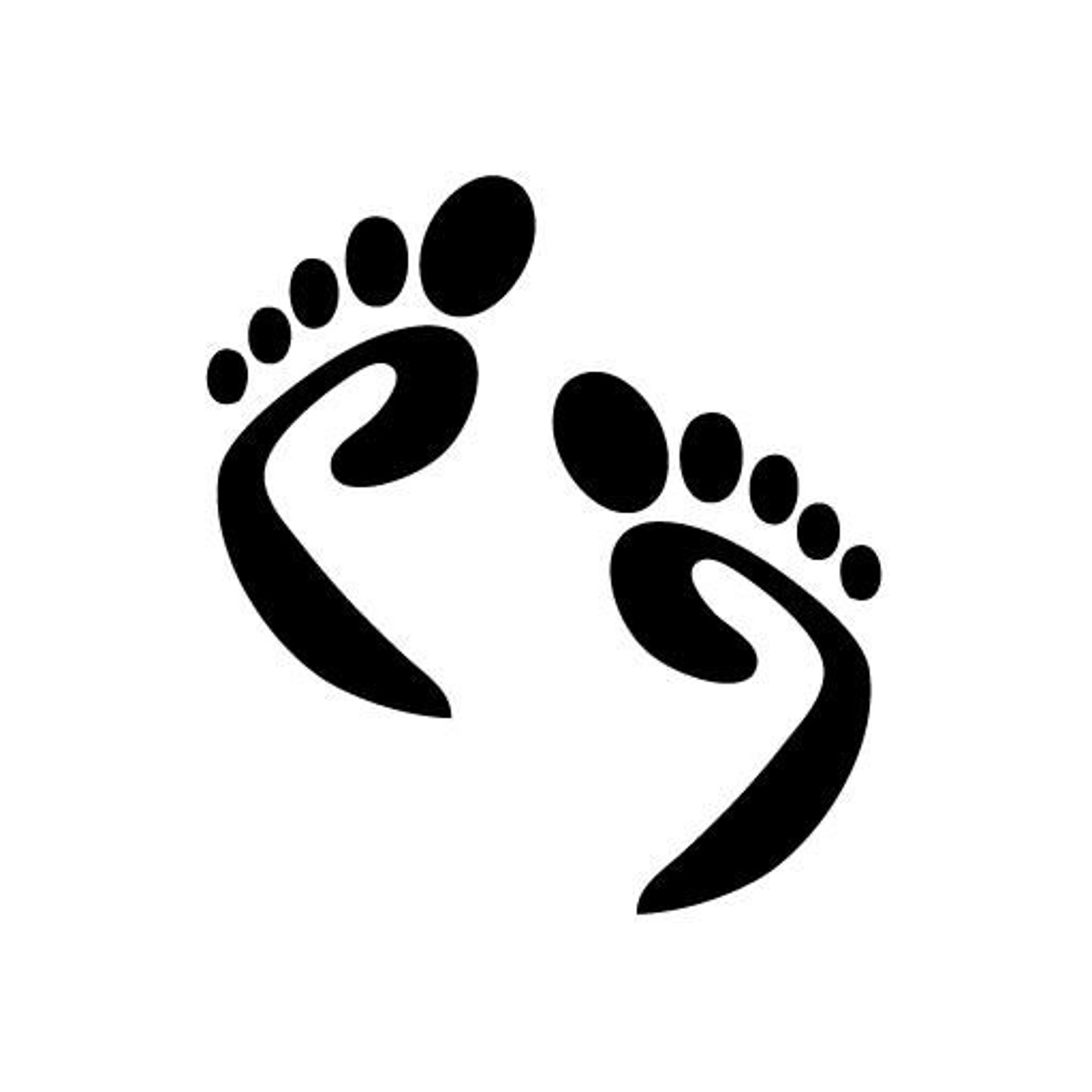 Footprint Pair Vinyl Decal Sticker for Wall Car Bike - Etsy