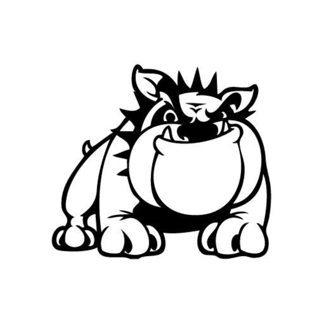 Bulldog Stand - Vinyl Decal Sticker for Wall, Car, Bike, Iphone, Ipad ...