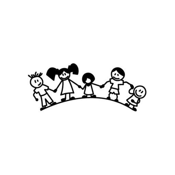 Kids Hold Hands Around World Vinyl Decal Sticker for Wall | Etsy