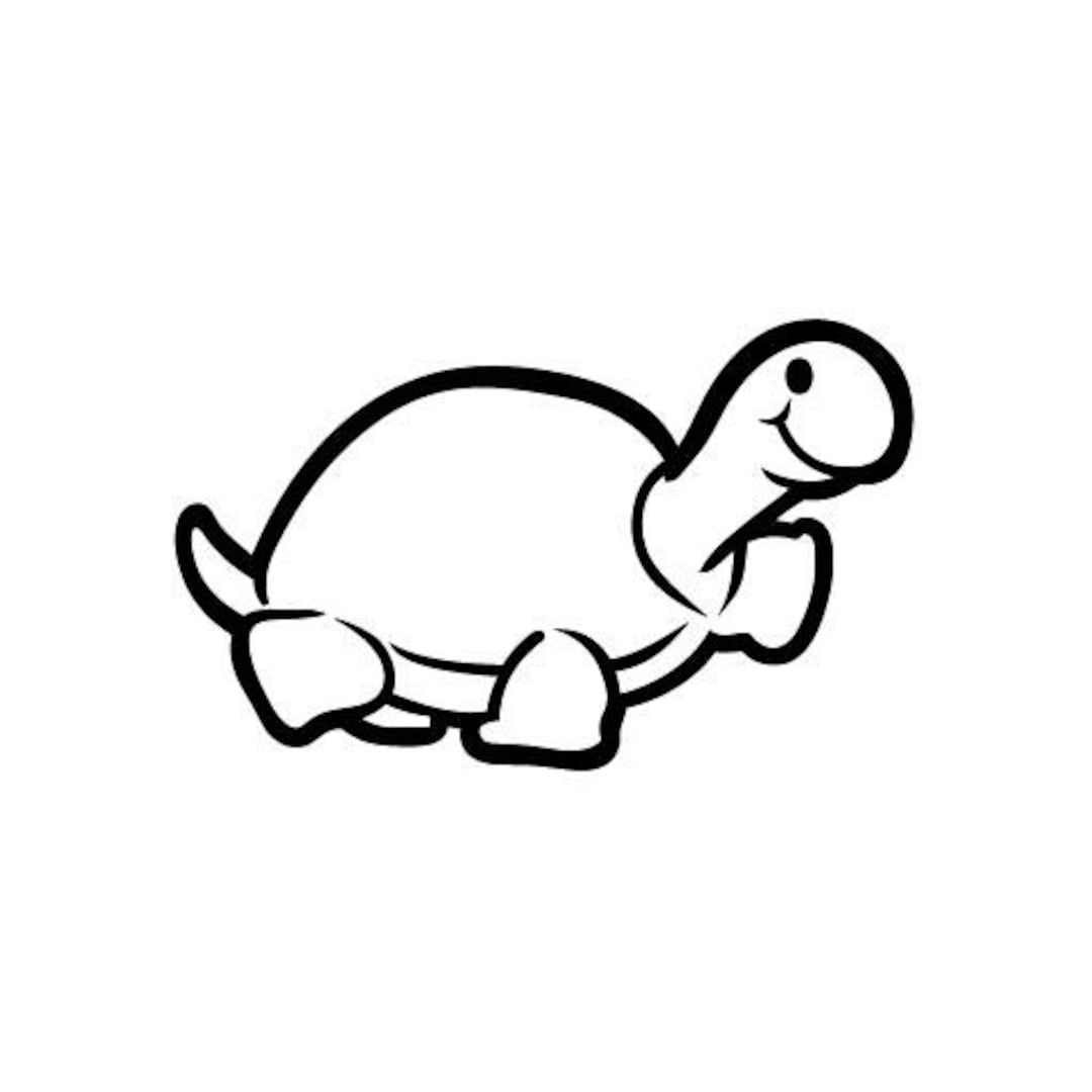 Turtle Walk Along Beach - Vinyl Decal Sticker for Wall, Car, Bike ...