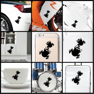 Frog Jump up - Vinyl Decal Sticker for Wall, Car, Bike, Iphone, Ipad ...