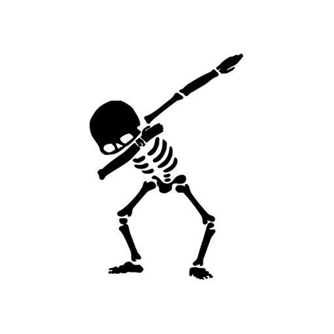 Skeleton Dab Post - Vinyl Decal Sticker for Wall, Car, Bike, Iphone ...