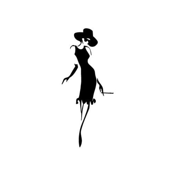 Fair Lady Smoke Vinyl Decal Sticker for Wall Car Bike | Etsy