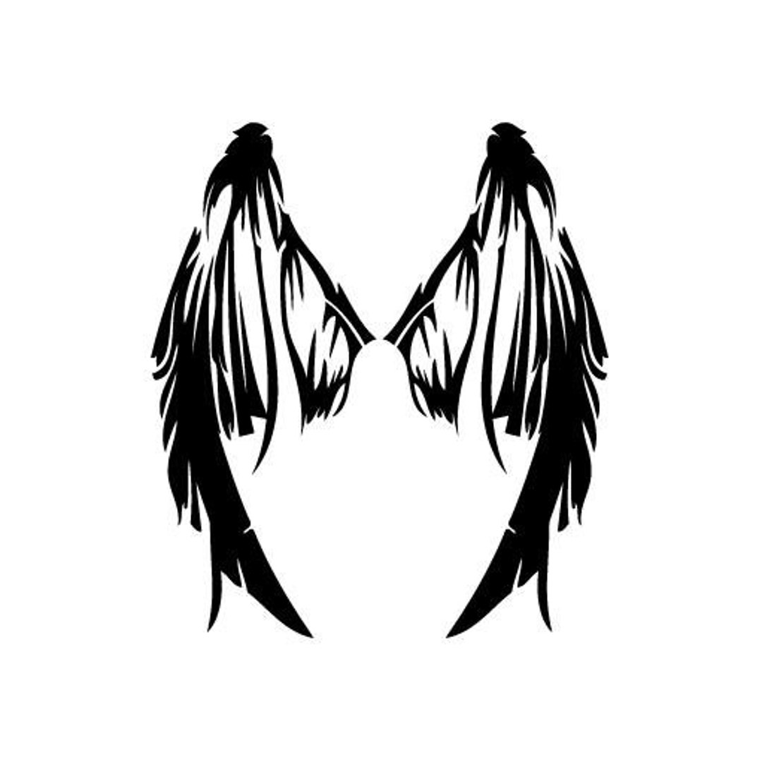 Wings Bone Skull - Vinyl Decal Sticker for Wall, Car, Bike, Iphone ...