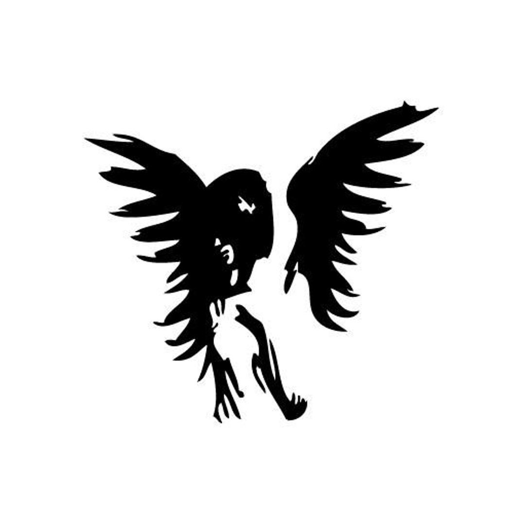 Angel Fall on Earth - Vinyl Decal Sticker for Wall, Car, Bike, Iphone ...