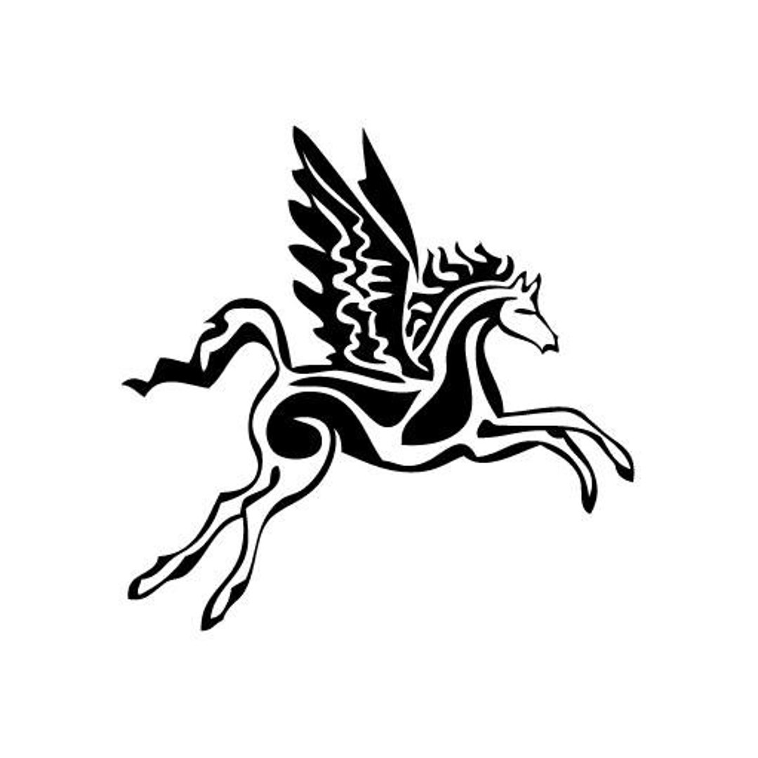 Pegasus Fly - Vinyl Decal Sticker for Wall, Car, Bike, Iphone, Ipad ...