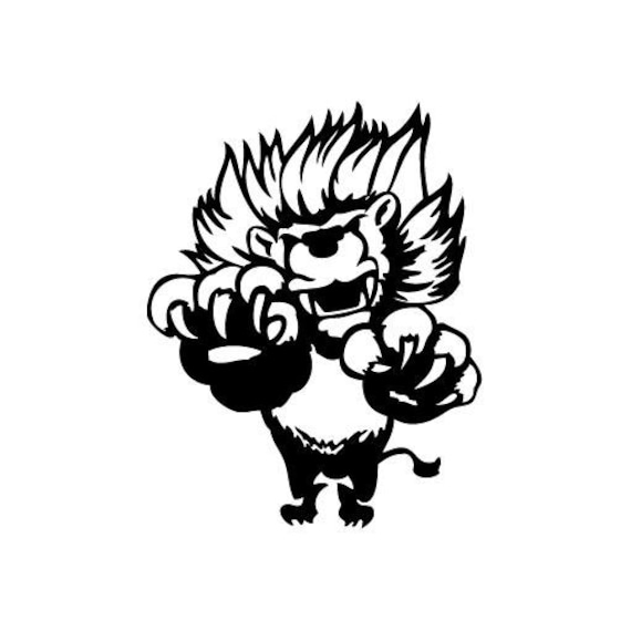 Lion Jump Out Vinyl Decal Sticker for Wall Car Bike | Etsy