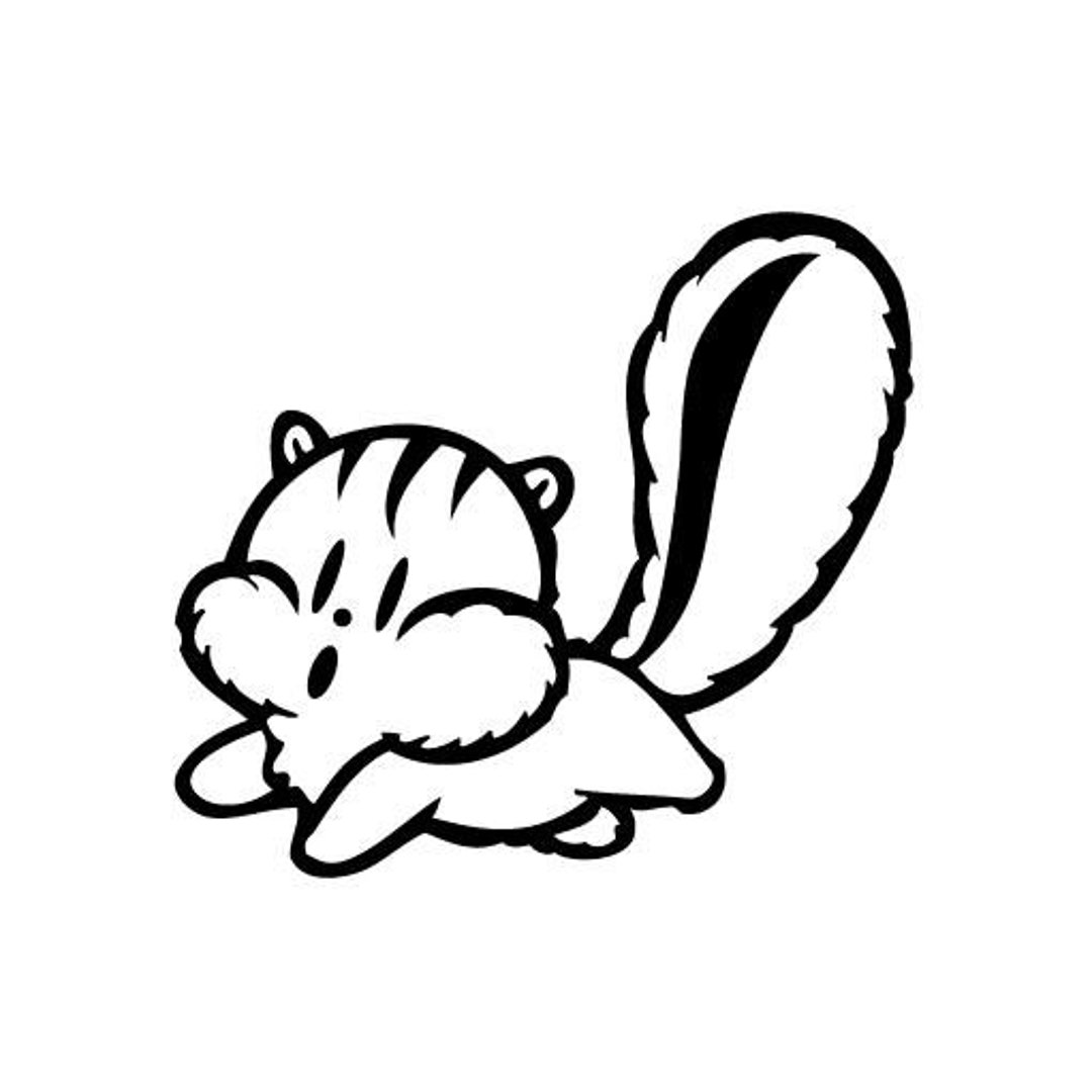 Squirrel Run - Vinyl Decal Sticker for Wall, Car, Bike, Iphone, Ipad ...