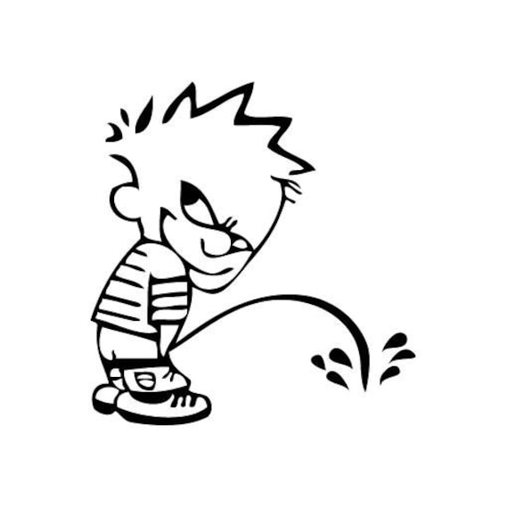Boy Peeing Custom Vinyl Decal Sticker for Wall Car Bike - Etsy