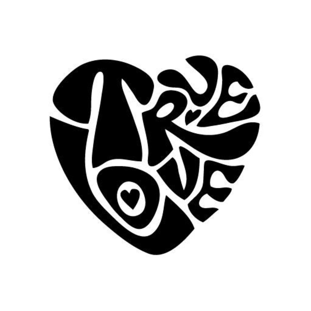 True Love Sign - Vinyl Decal Sticker for Wall, Car, Bike, Iphone, Ipad ...