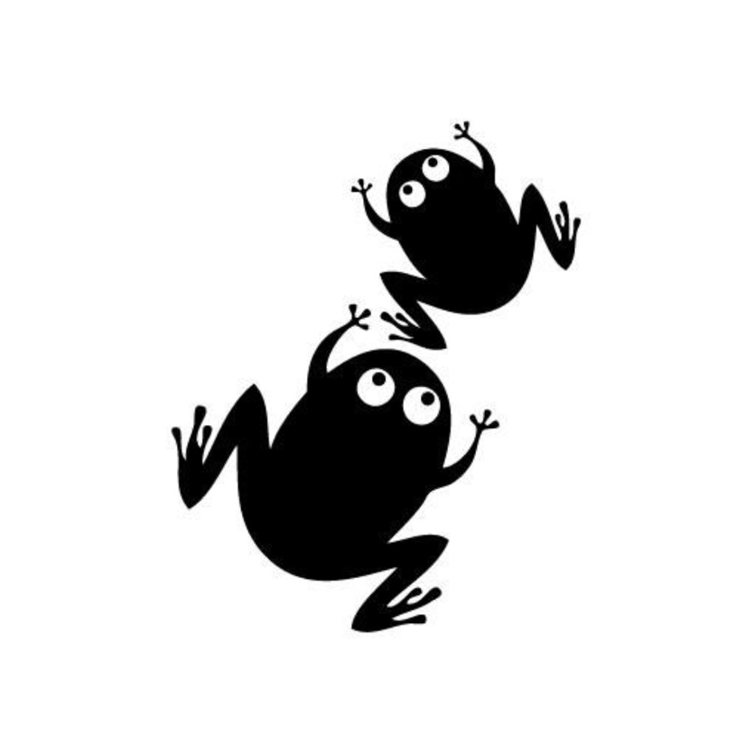 Frog Jump up - Vinyl Decal Sticker for Wall, Car, Bike, Iphone, Ipad ...