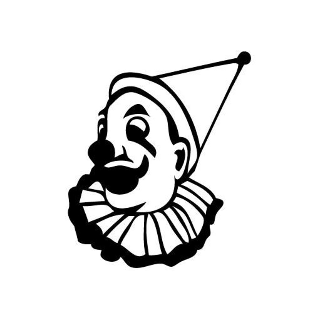 Clown Glad - Vinyl Decal Sticker for Wall, Car, Bike, Iphone, Ipad ...