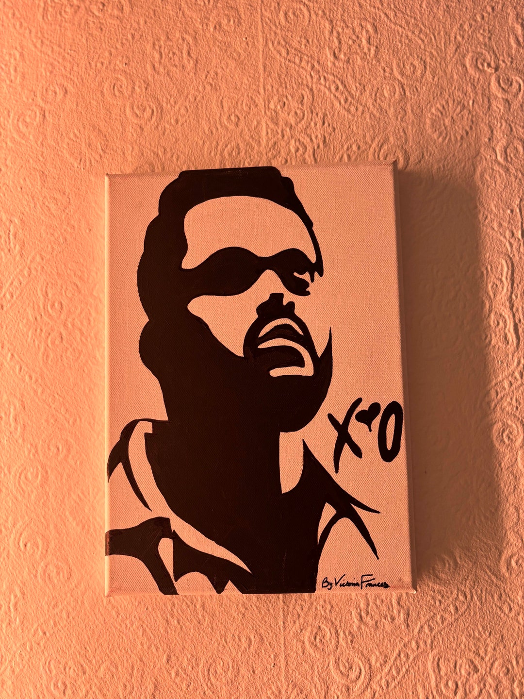 The Weeknd A4 Canvas Painting - Etsy