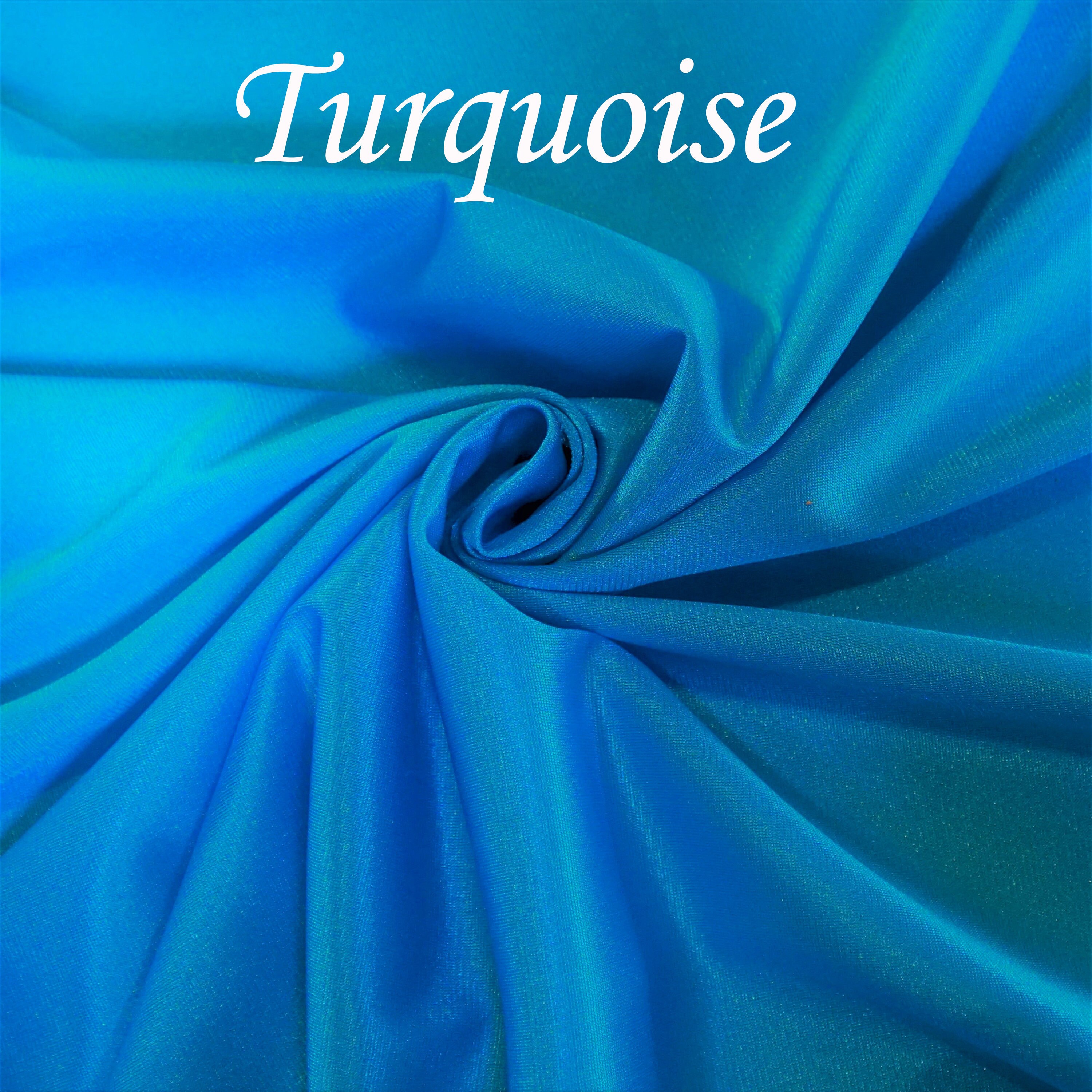 TURQUOISE Aerial Silks Fabric 108" Wide No-stretch Tricot for Aerial ...
