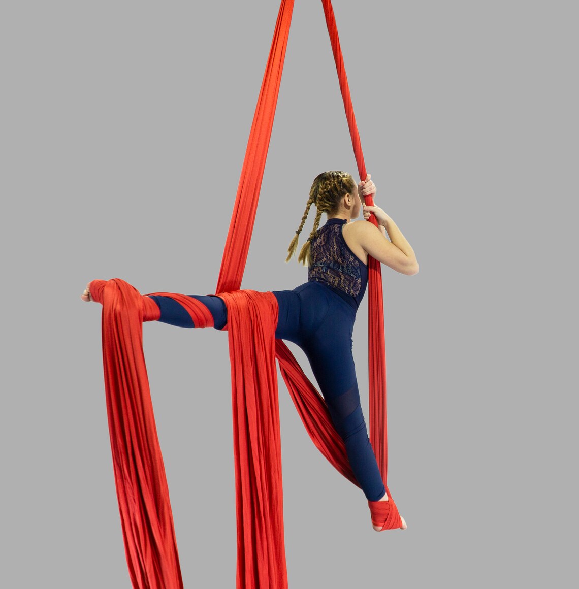 RED Aerial Silks Fabric 108" Wide No-stretch Tricot for Aerial Dance ...