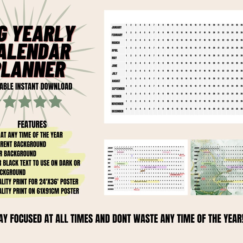 Big Ass Calendar - Etsy