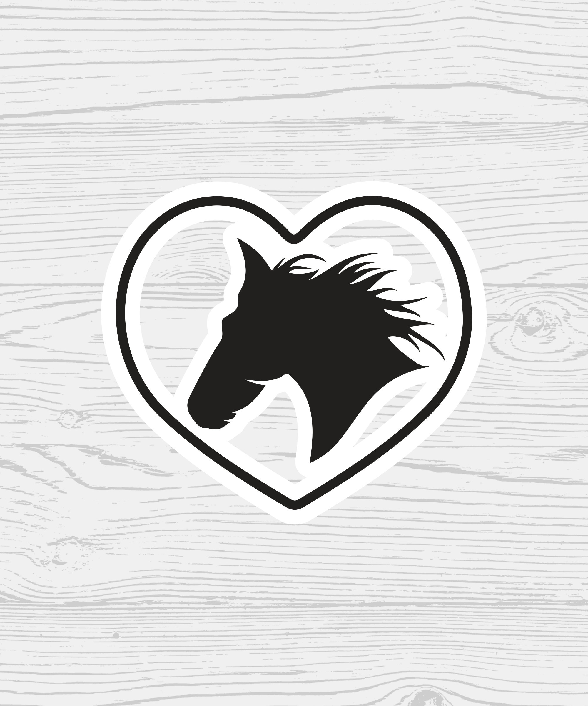 Horse Heart SVG, Horse Split Name Frame SVG, Horse Monogram Cut File ...