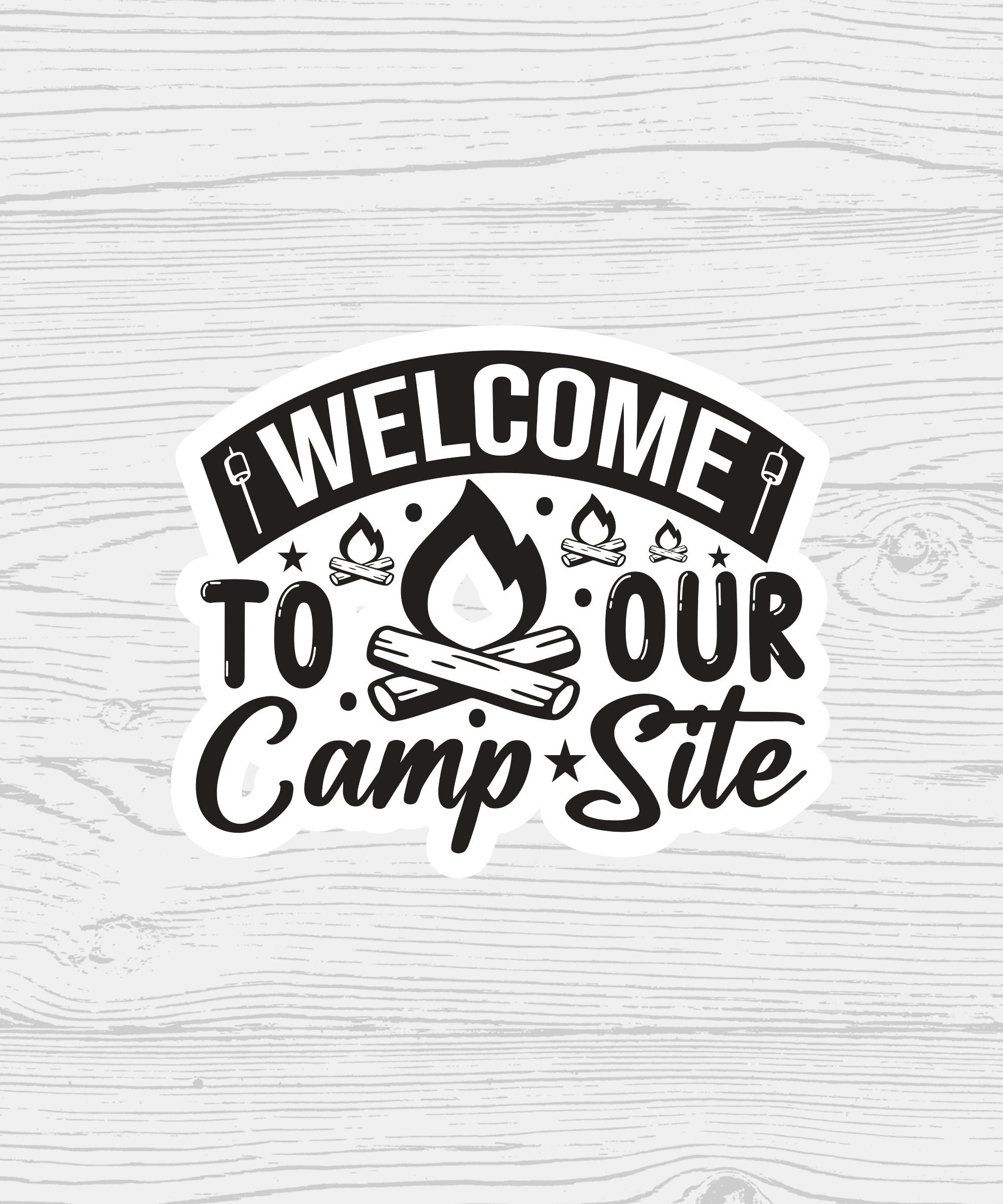 Welcome to Our Camp Site Svg Eps Dxf Png Cutting Files for Silhouette ...