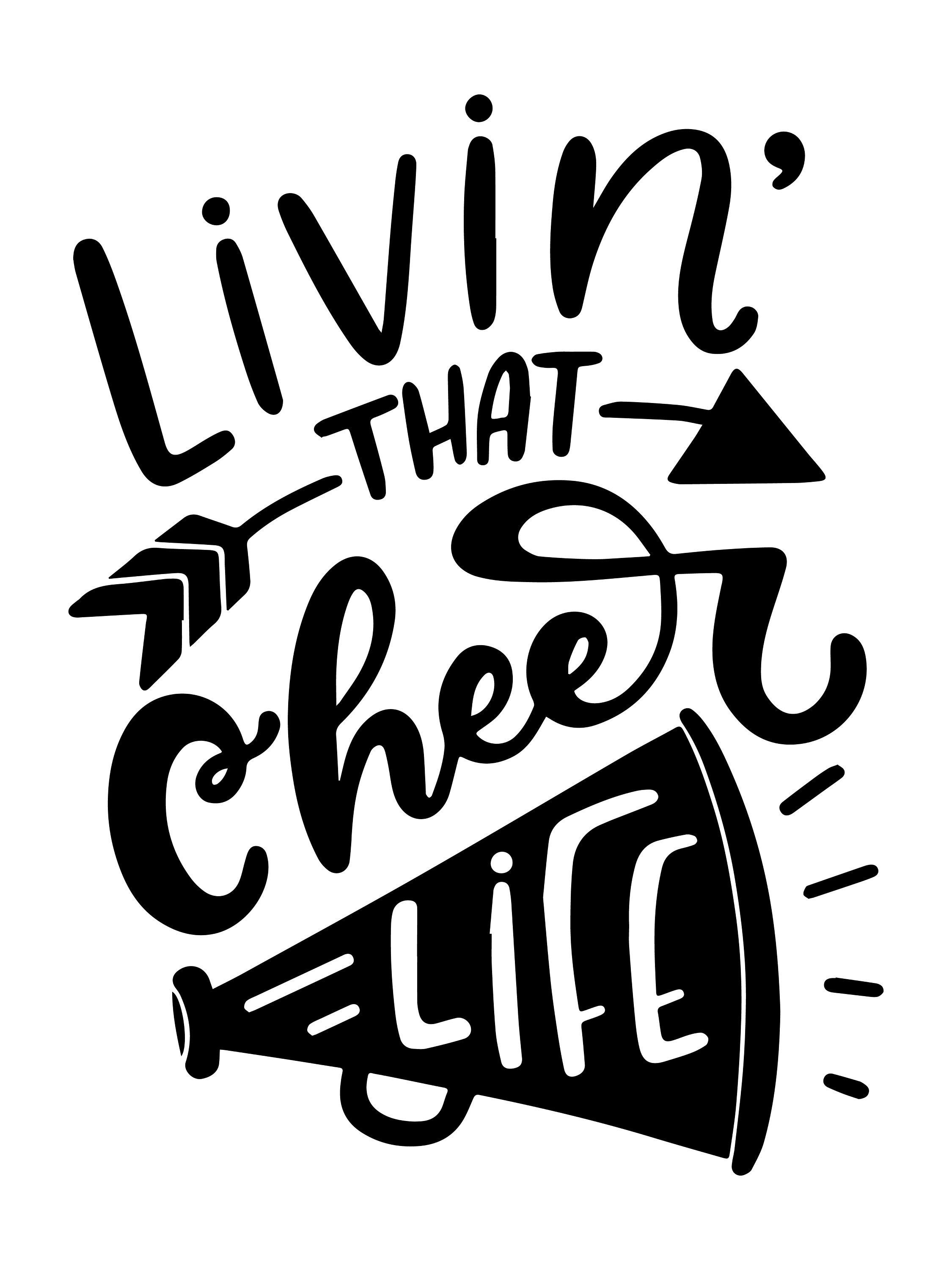 Cheer Life SVG | Cheerlife SVG | Cheerleading Svg | Cheerleader Svg ...