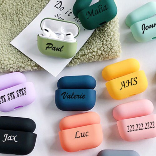 Engraved Airpods Pro Leather Caseitalian Leather Airpods Pro | Etsy