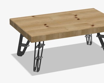 Industrial Steel Table Legs DXF CNC Files - Etsy