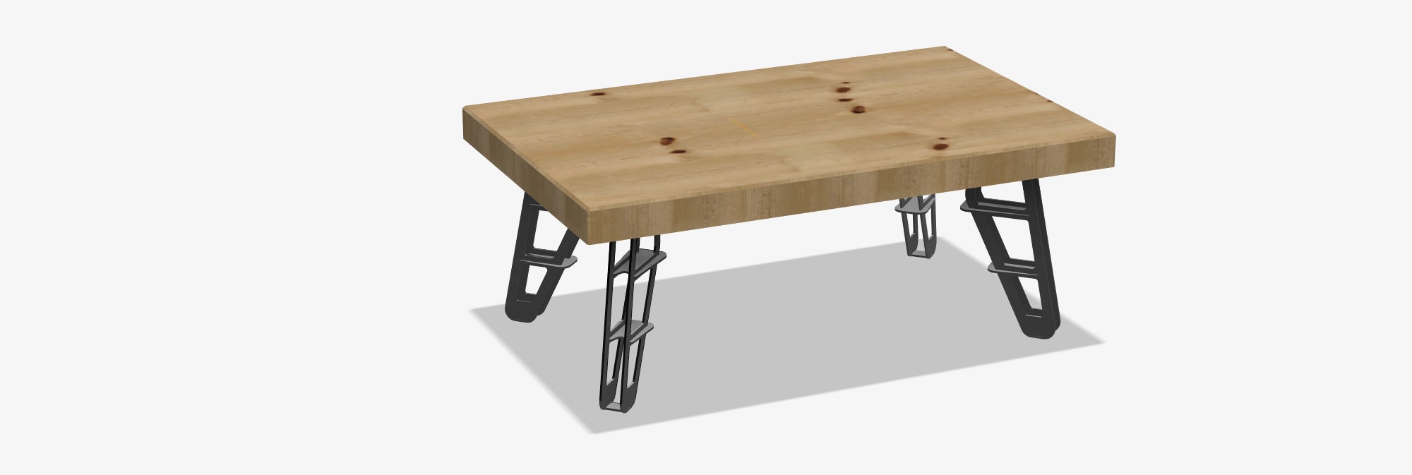 Industrial Steel Coffee Table Legs DXF CNC Files - Etsy