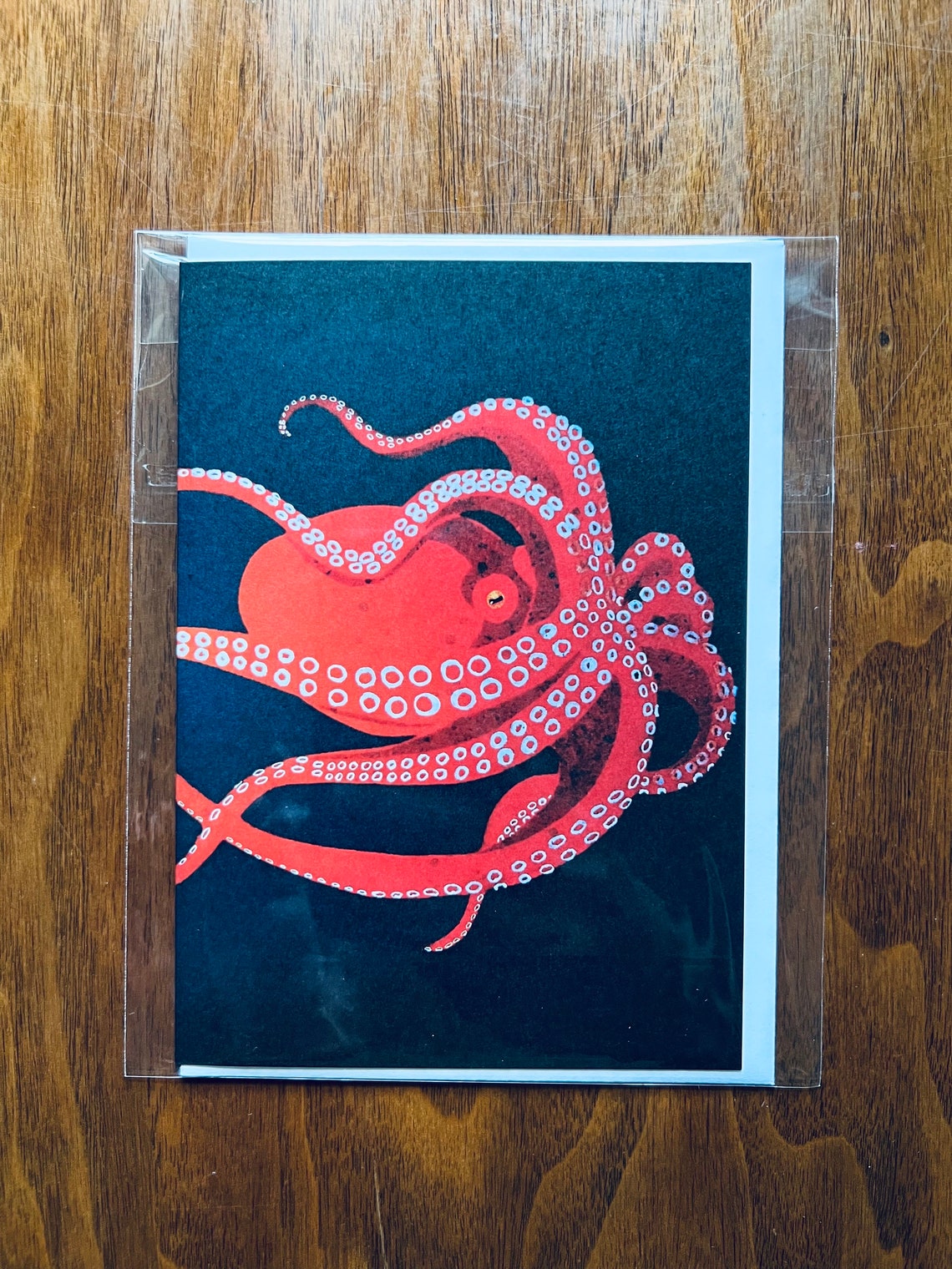 Giant Pacific Octopus Greeting Card - Etsy
