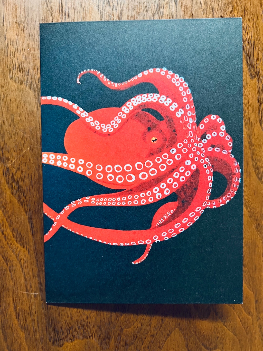Giant Pacific Octopus Greeting Card - Etsy
