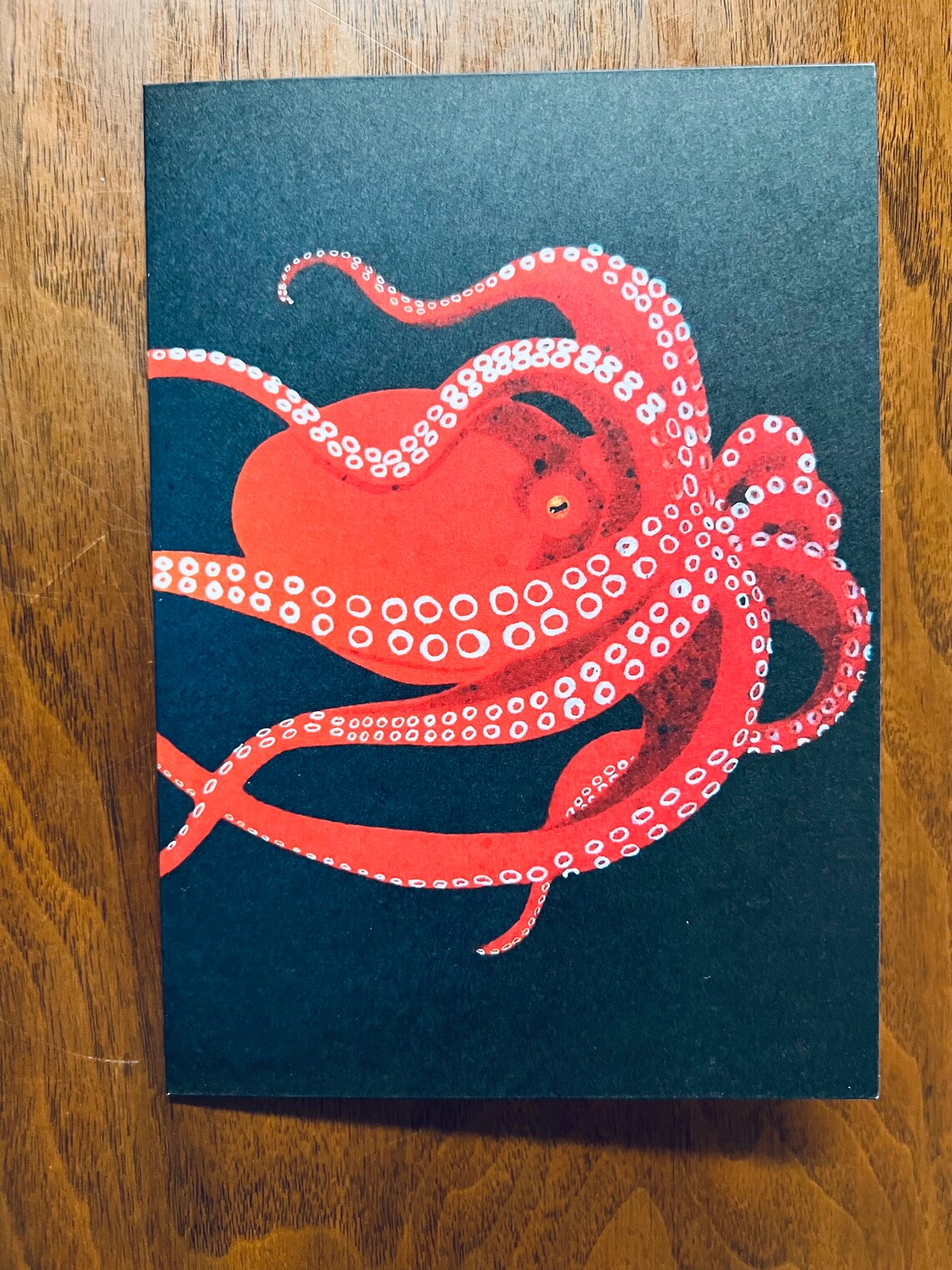 Giant Pacific Octopus Greeting Card - Etsy